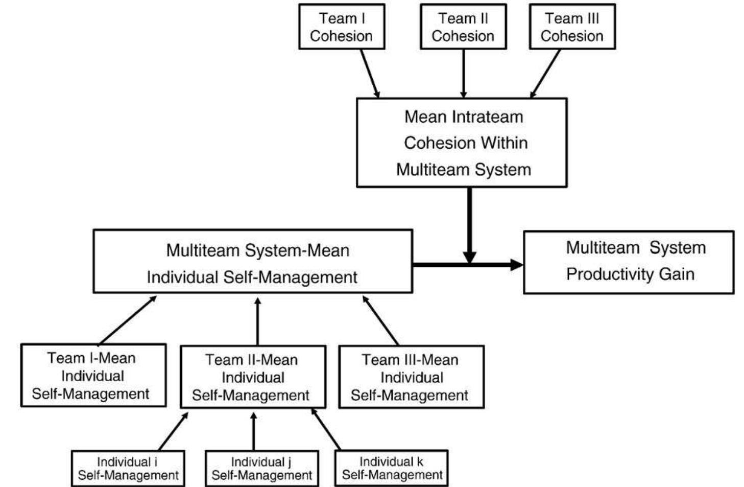 Model of direct and interactive effects of individual