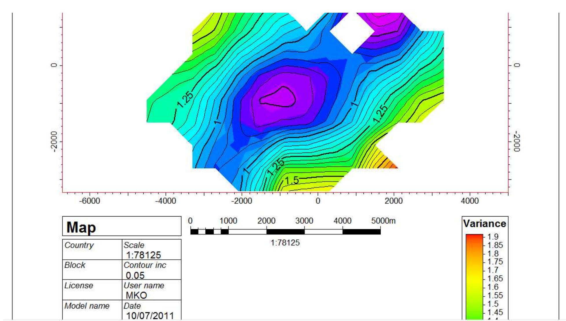 Appendix 3.3.5.3_5a: variogram map from up-scaled perm log