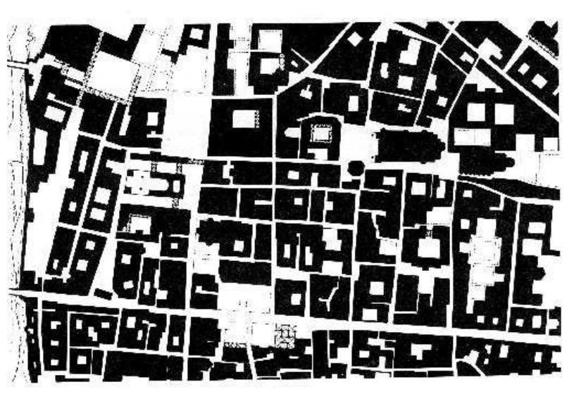 Plattegrond van le corbusier’s reconstructieplan voor st.