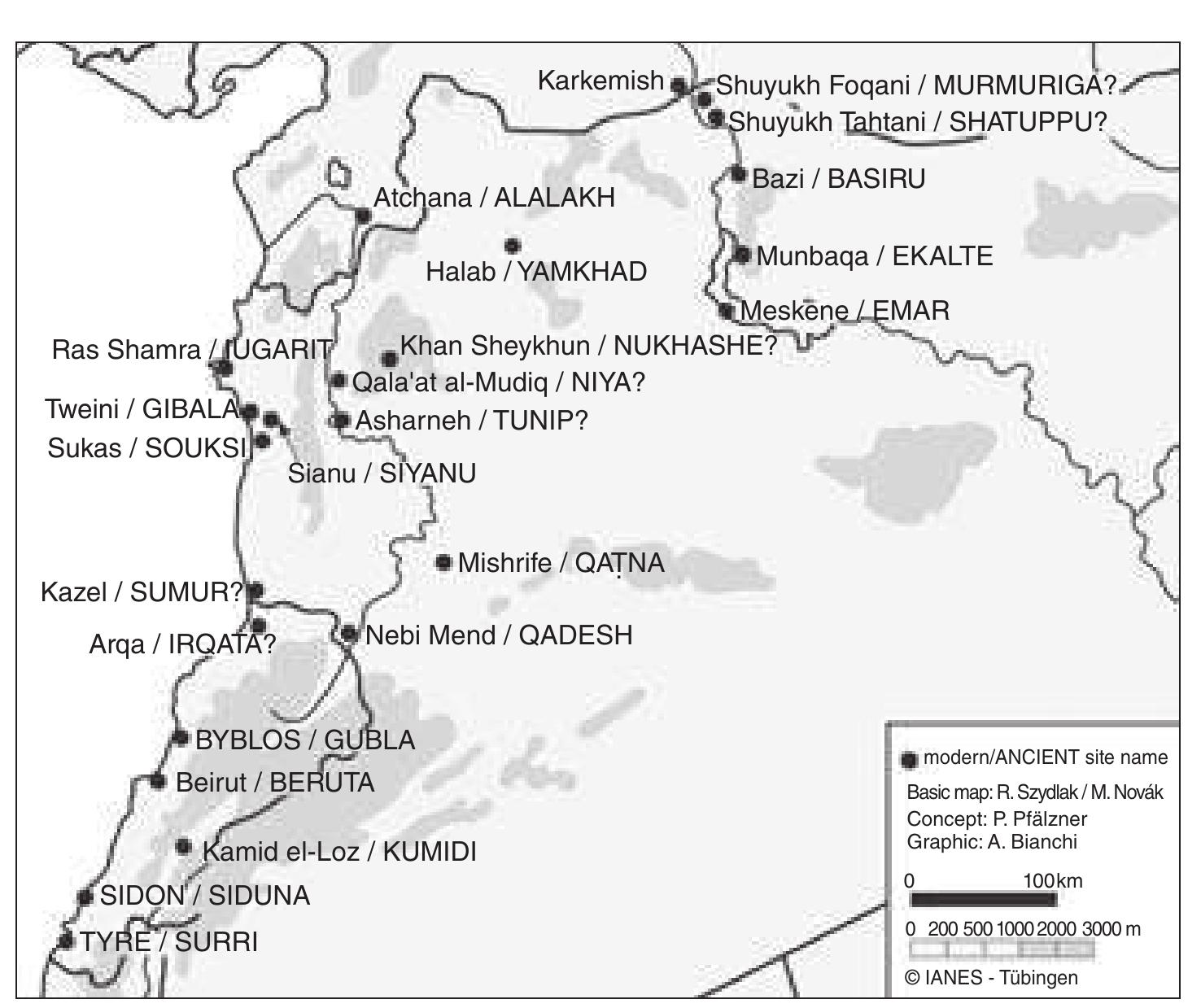 2 map of the historical geography of the northern levant