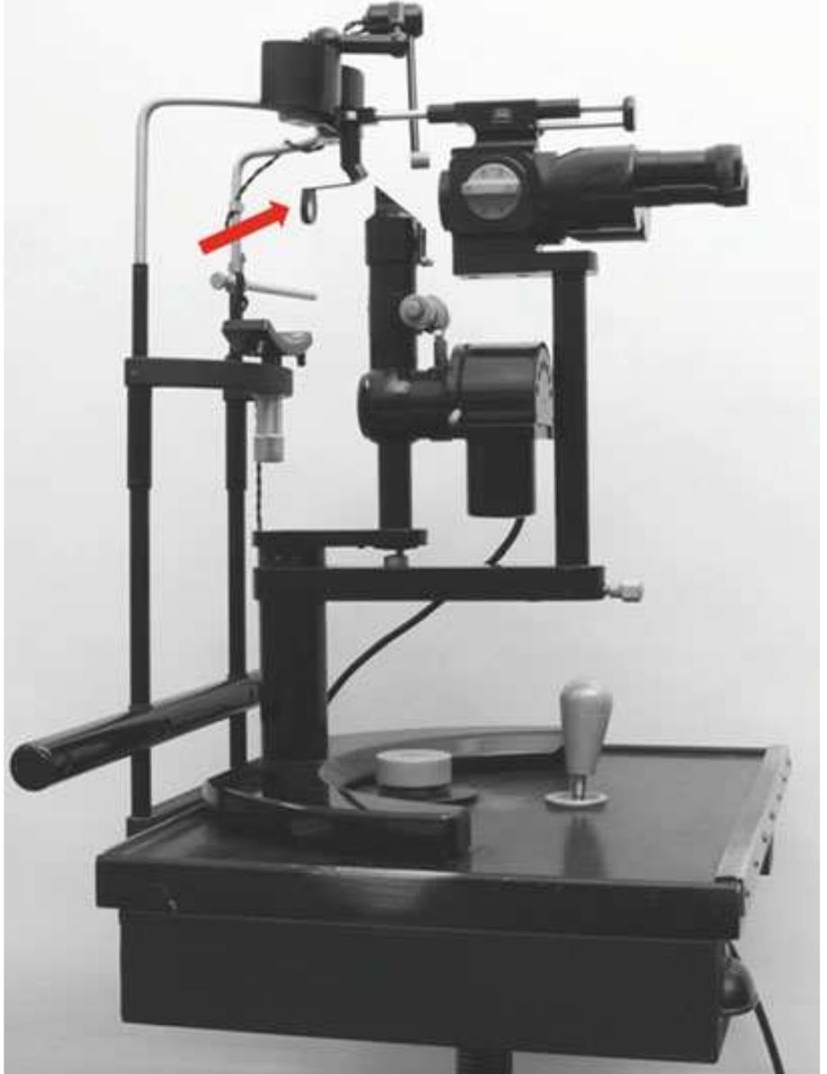 11 zeiss slit lamp after littmann (1950b) — this model, with