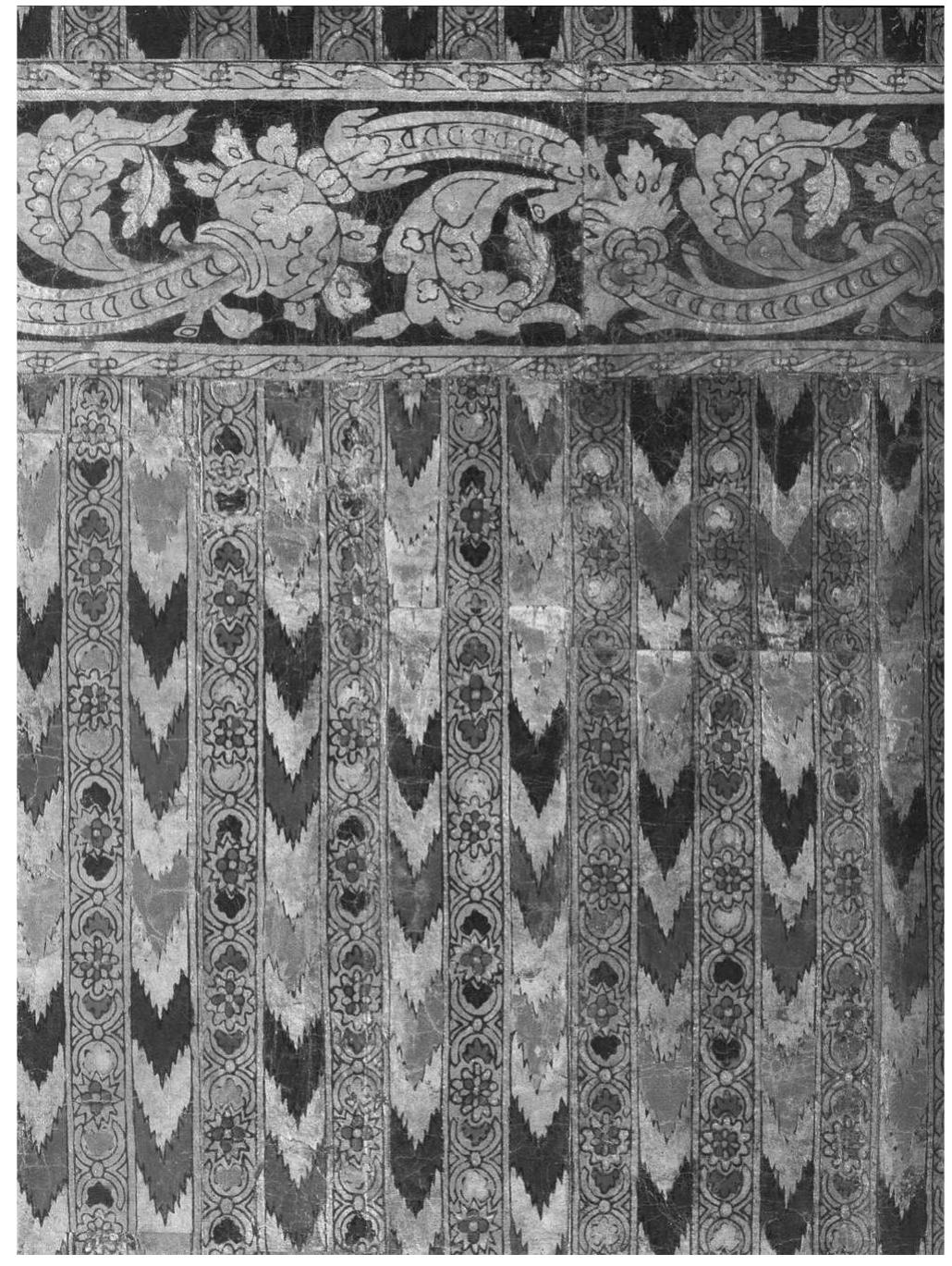 Gilt leather datable in the 16th century and conserved in