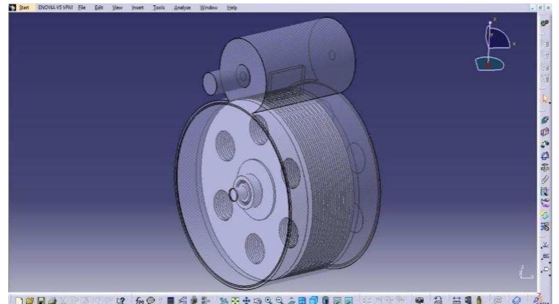 7 catia 3-d tesla turbine final assembly
