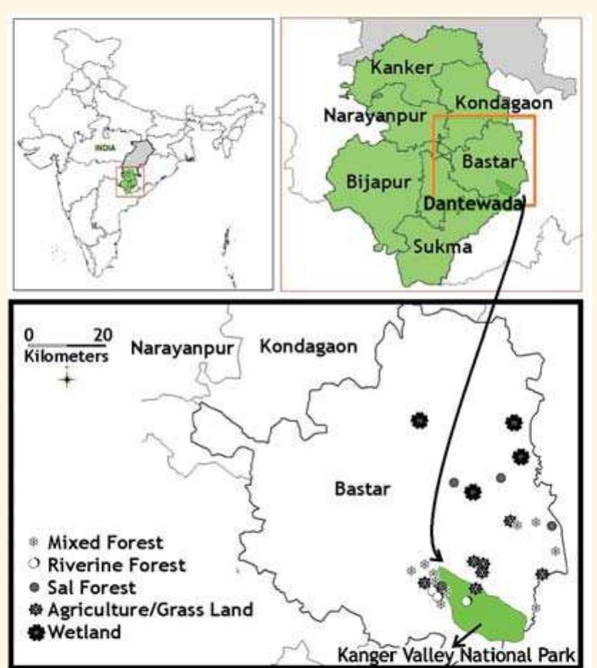 - 1: map showing bastar plateau region and surveyed