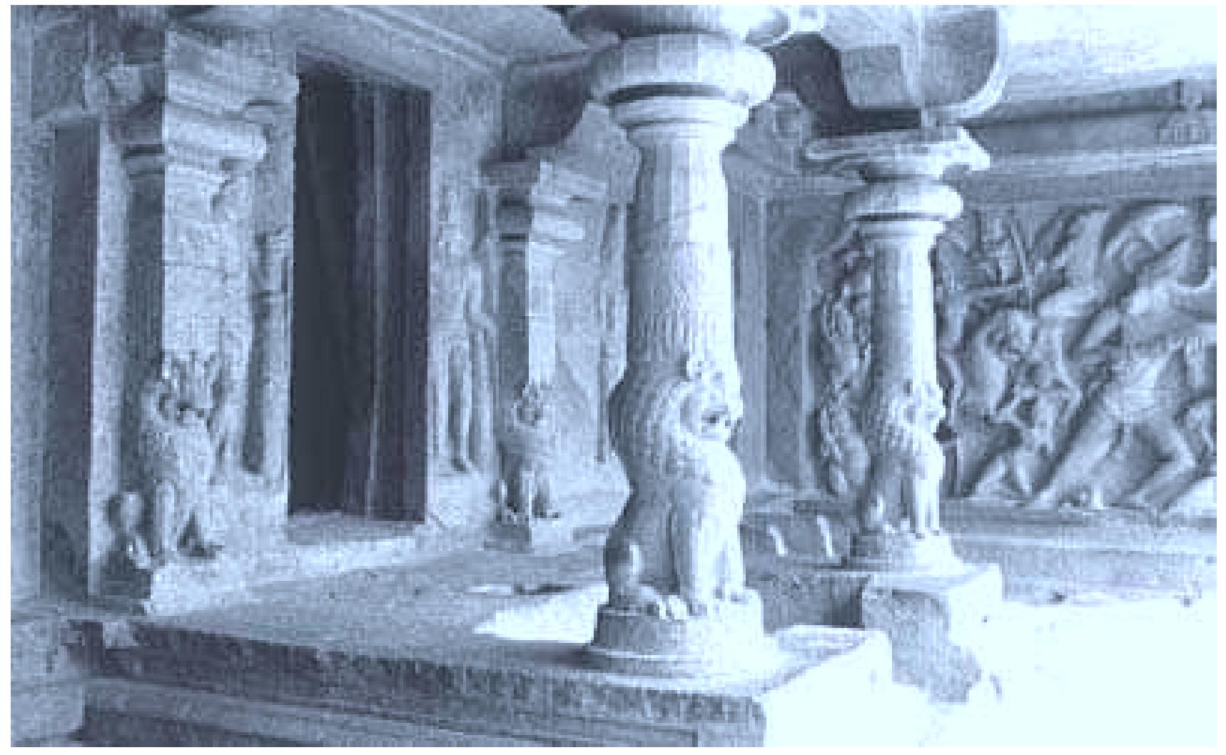 Porch within a porch — mahishamardini cave-temple