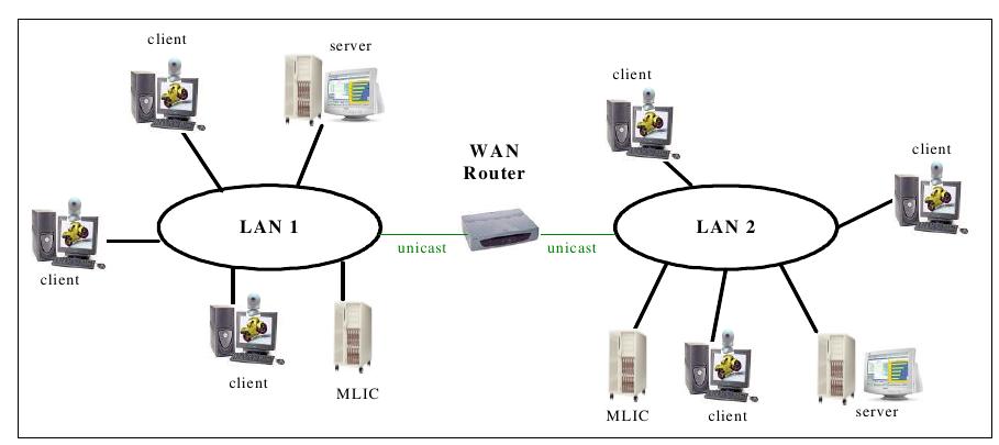 Multi lan with mlics