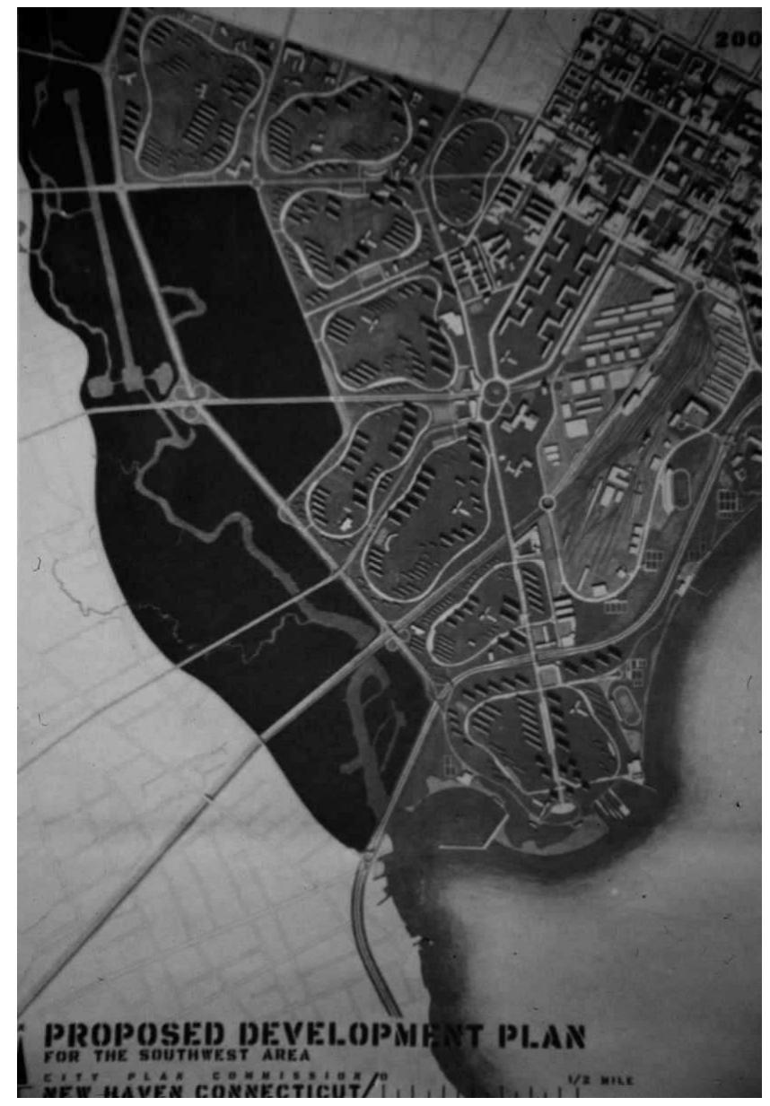 Proposed development plan, plan for the southwest area,