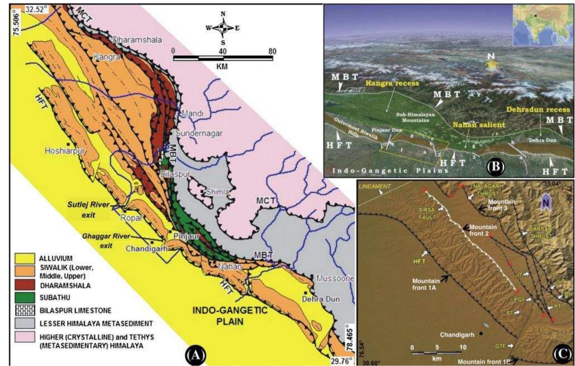 (a) map showing the regional geology of the area; (b) map of