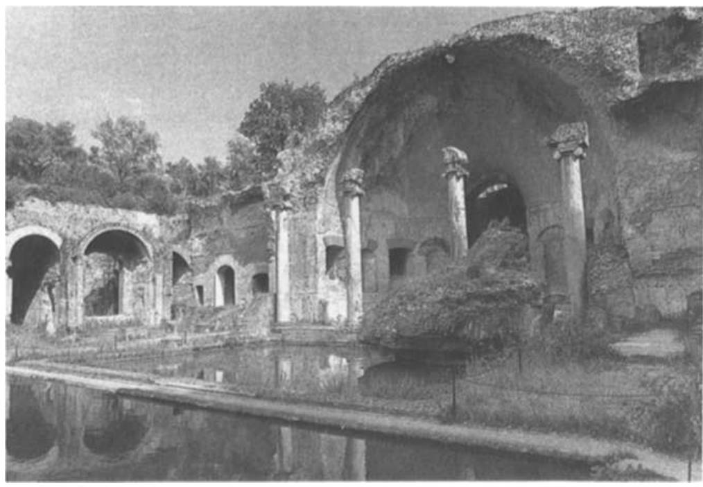 The exedra-nymphaeum of the canopus (stierlin). this basis