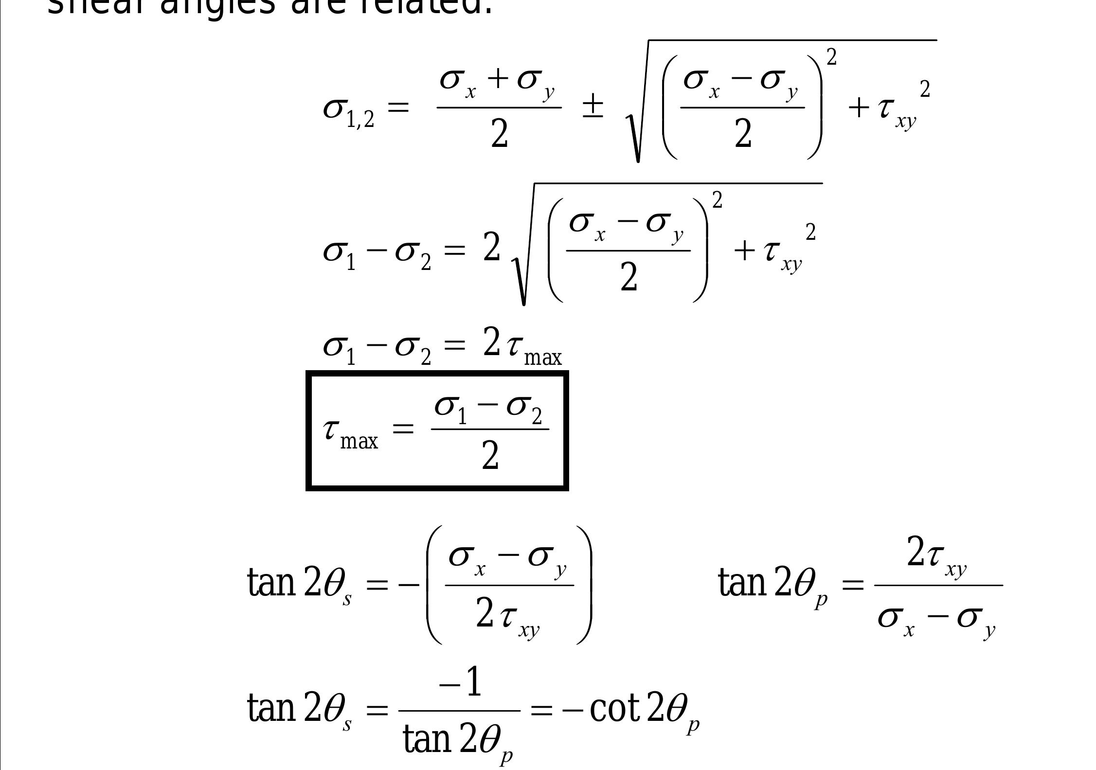 Figure 31 - Lecture 5 Plane Stress Transformation Equations