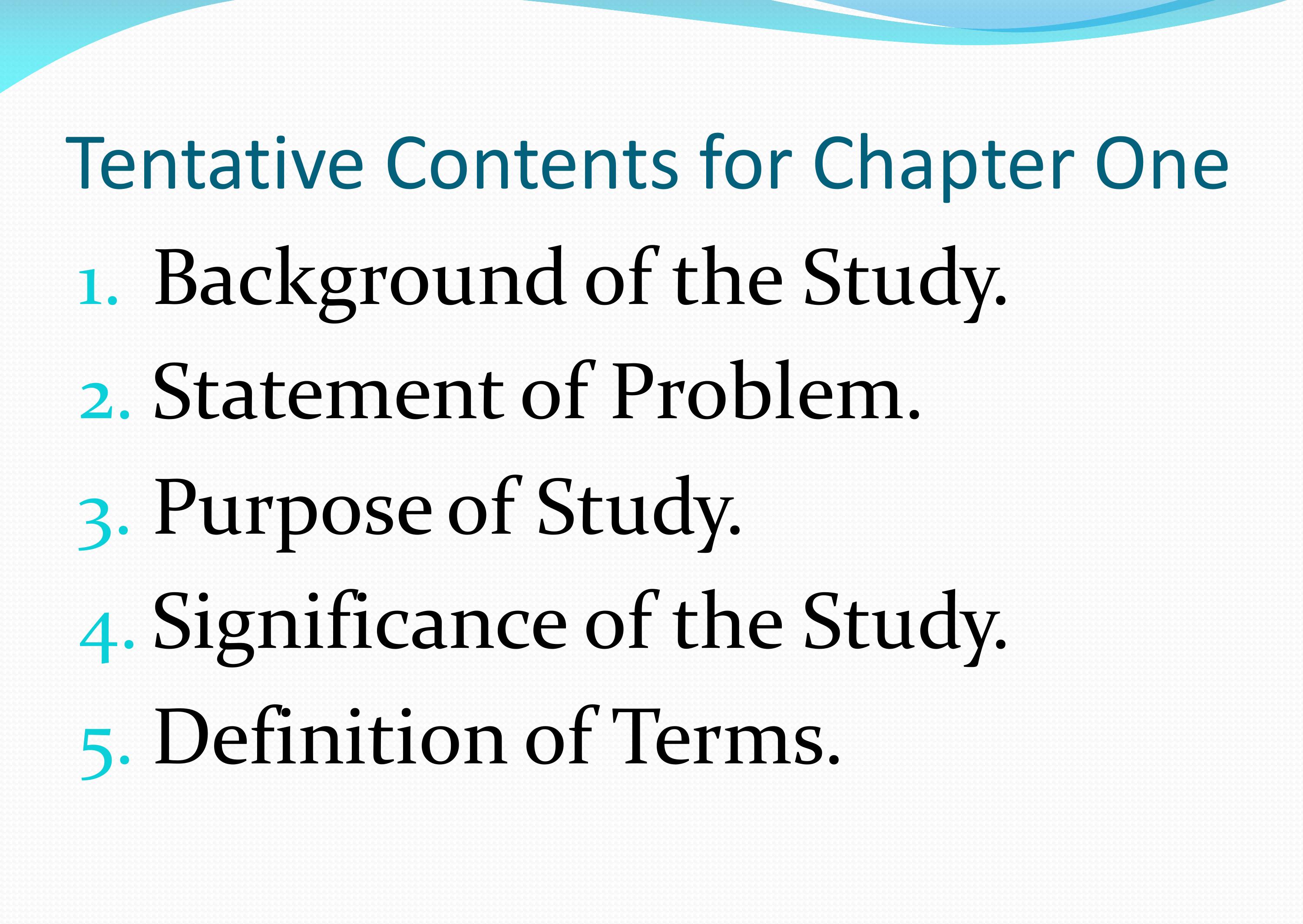 (PDF) How to write Chapter 1: Introduction