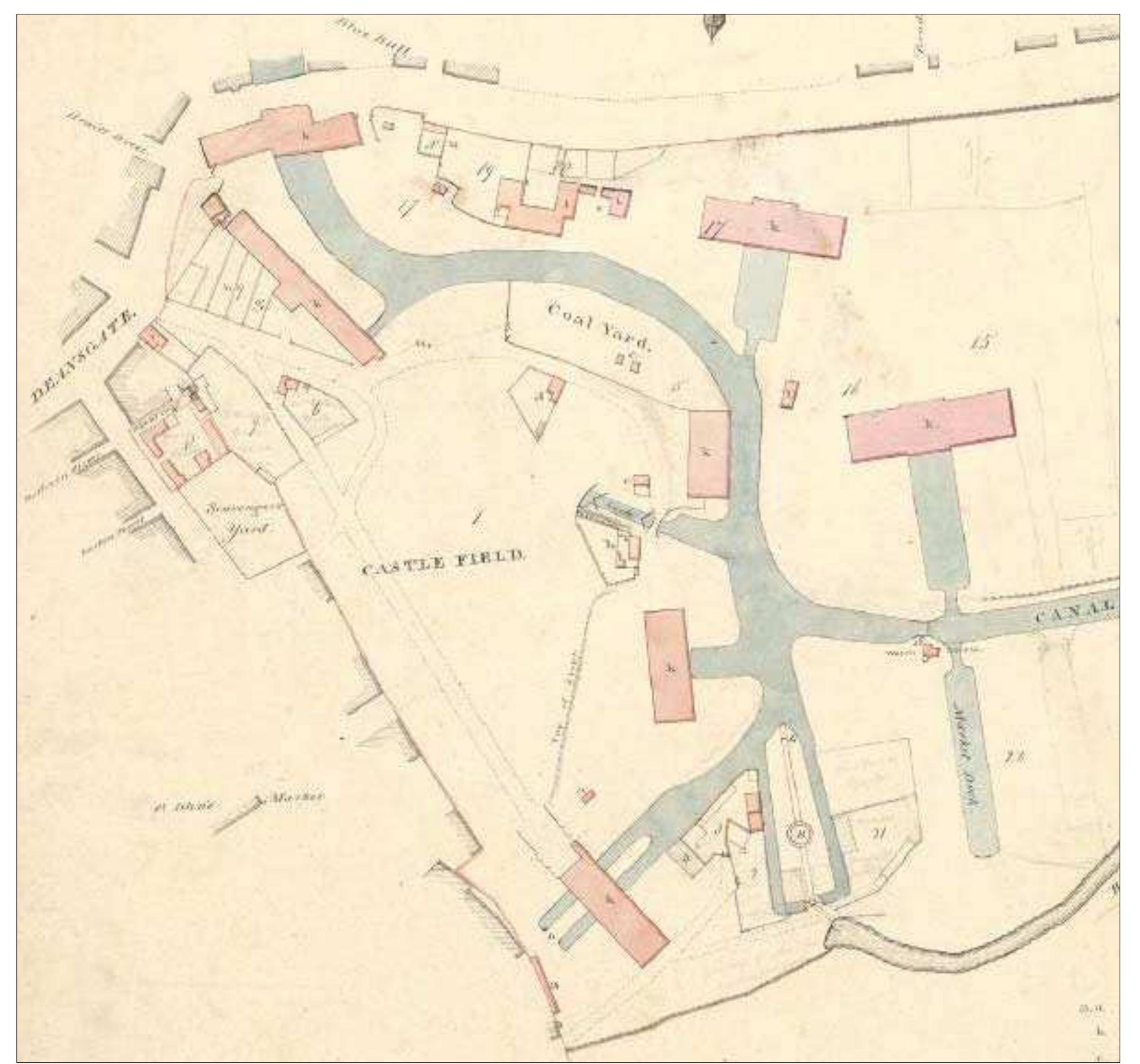 7: an 1825 bridgewater estate map of the castlefield canal