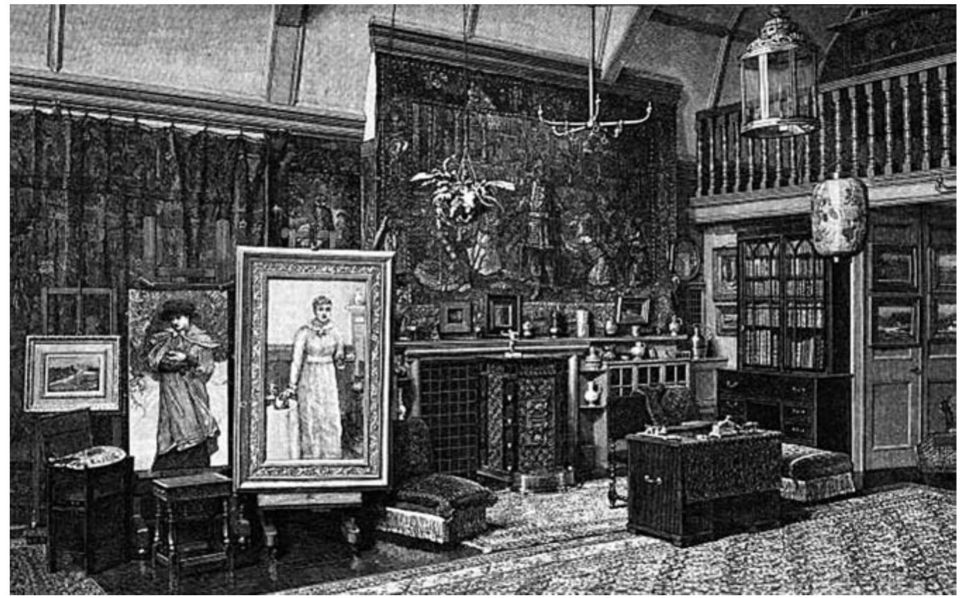 10.4 george h. boughton’s studio, campden hill, london, from