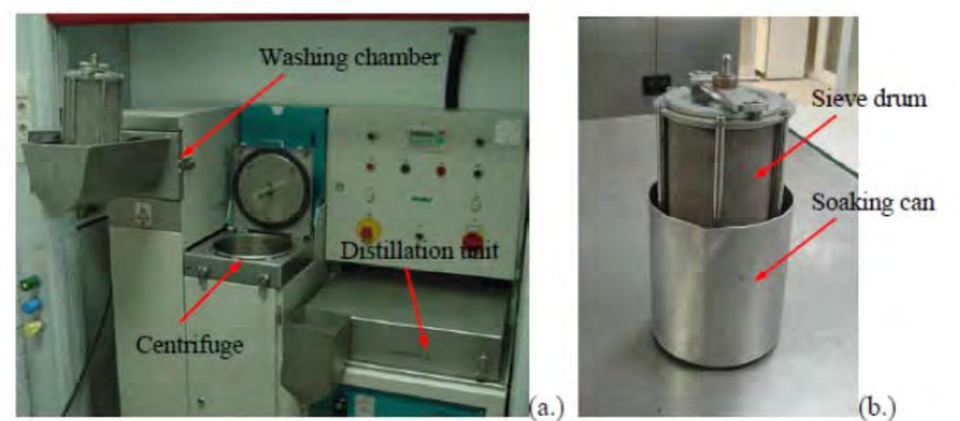 17 “infratest” fast automatic extraction apparatus, b.)