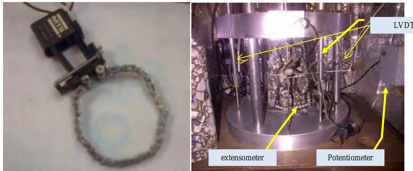 49 axial and radial measurement setup in the compression