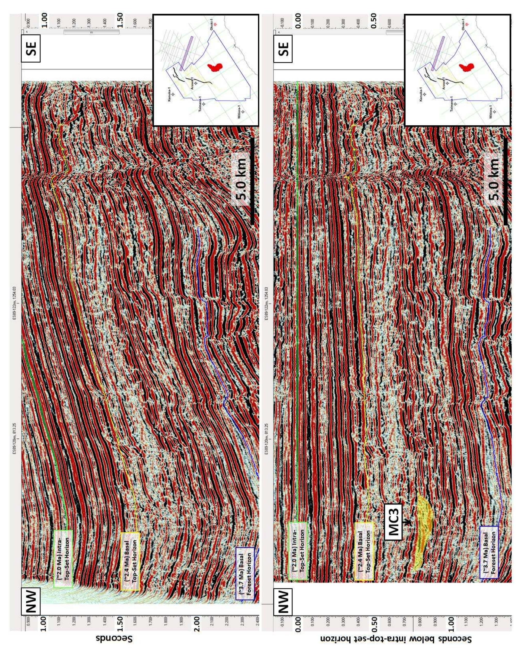 Appendix figure b.1j: seismic cross-section of line es89-116