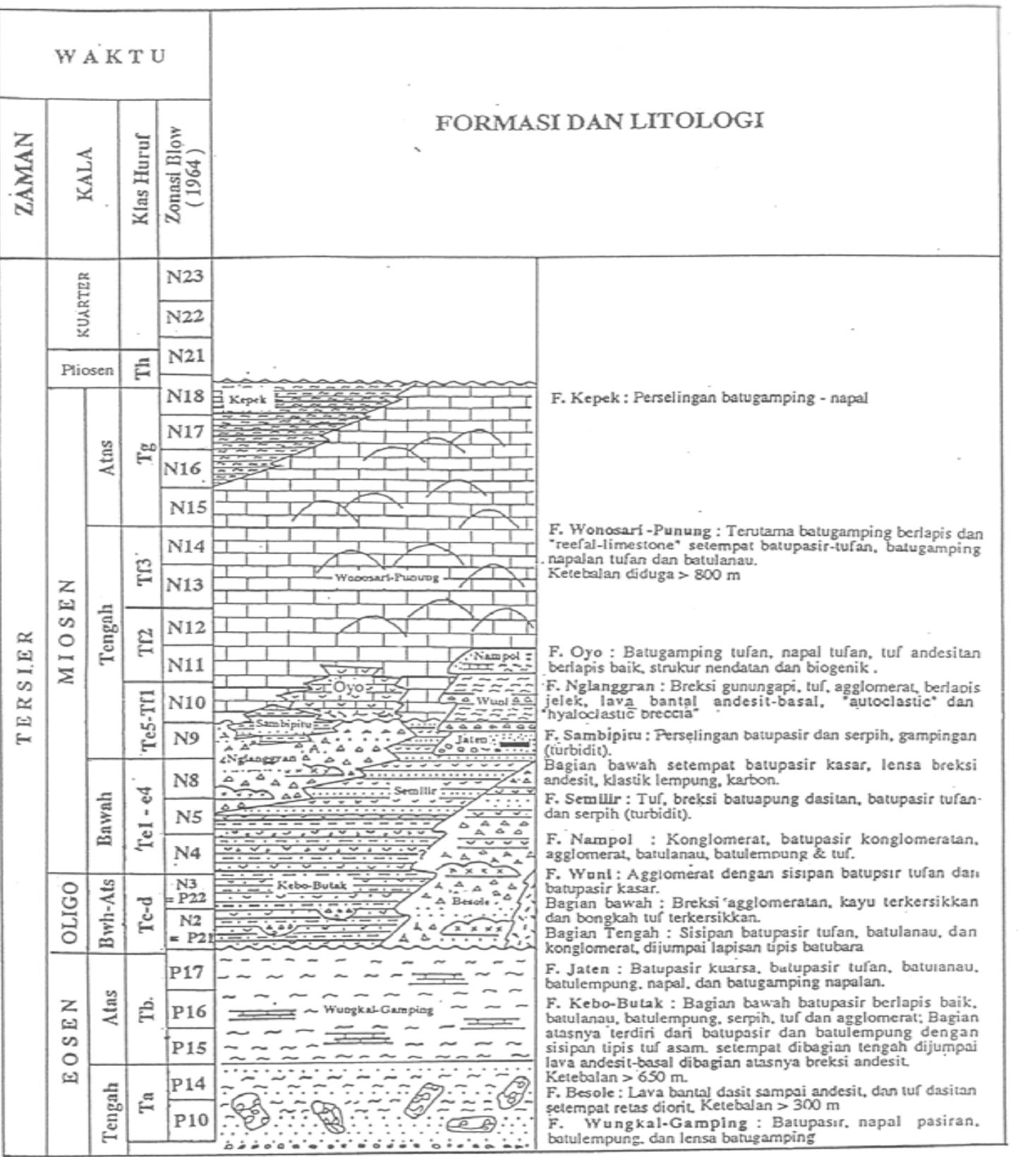 Figure 10 - OLIGO-MIOCENE CARBONATES OF JAVA : TECTONIC