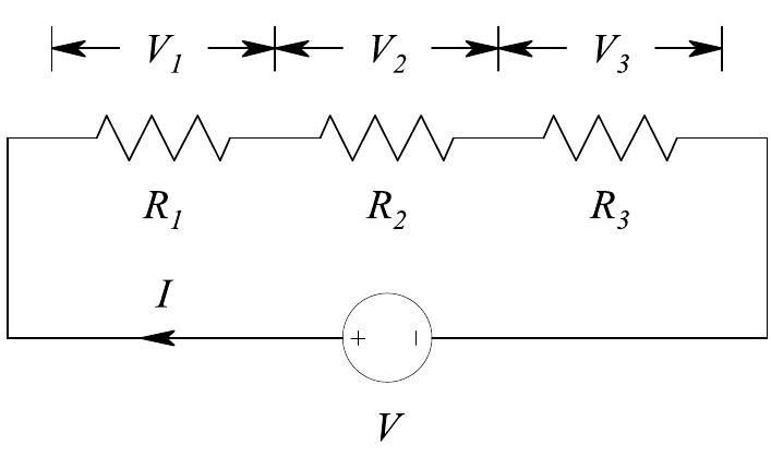4: three resistors connected in series shown in figure