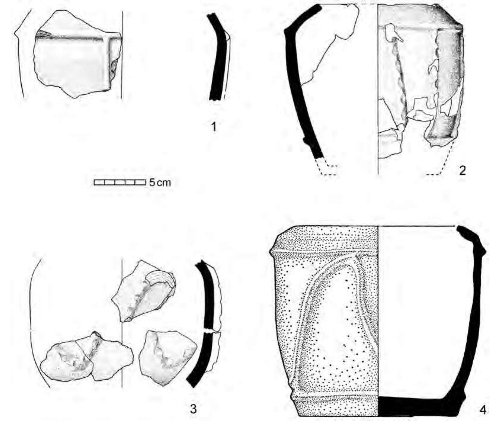Barrel-shaped jars of impasto pottery from tiryns (1 lh iiic