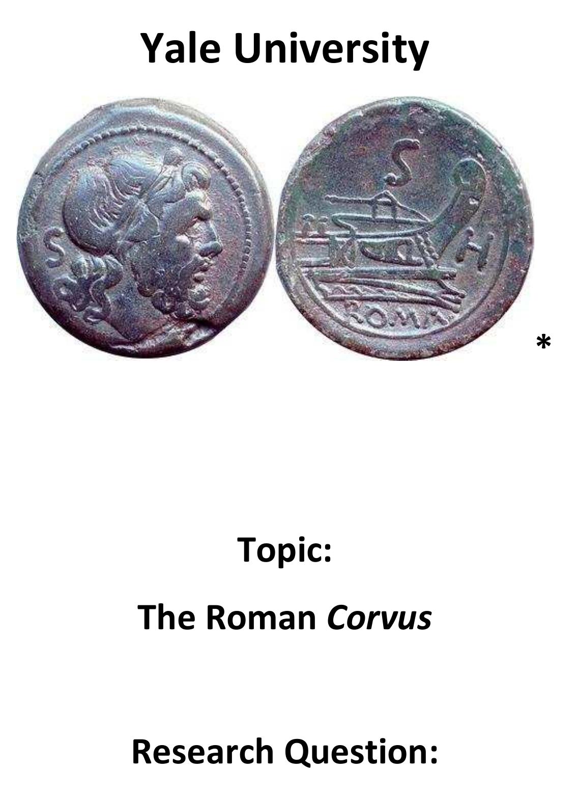 (PDF) The Roman Corvus: The Real Reason Why it Fell Out of Use