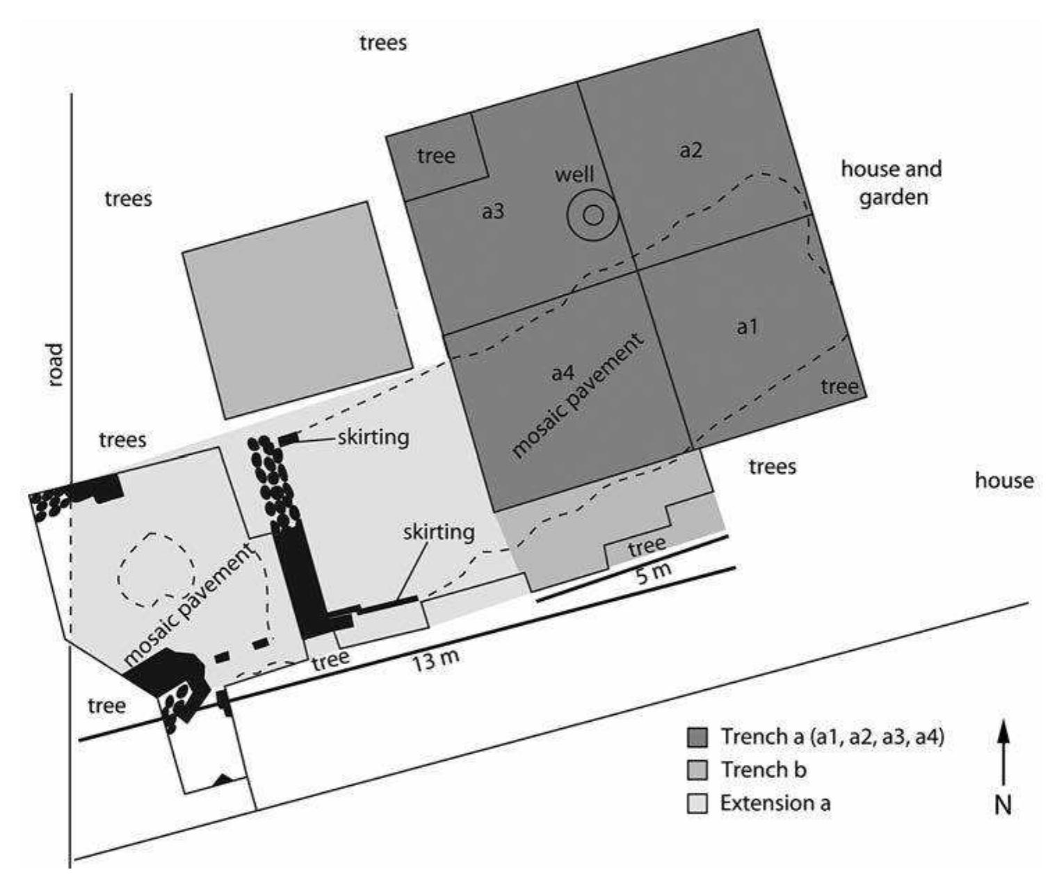 Site of 2007 excavation in the northern region of ancient