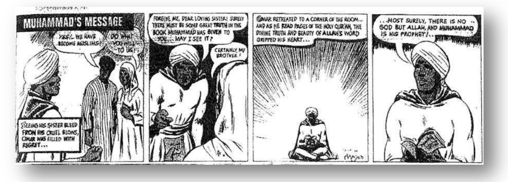 In muhammad speaks, nov 19, 1965 the following comic
