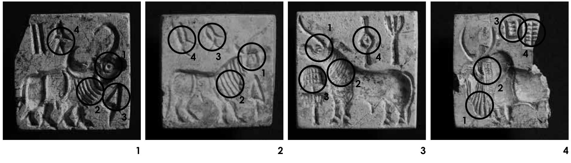9 portions indicated in sem images of steatite seals in 9-1,