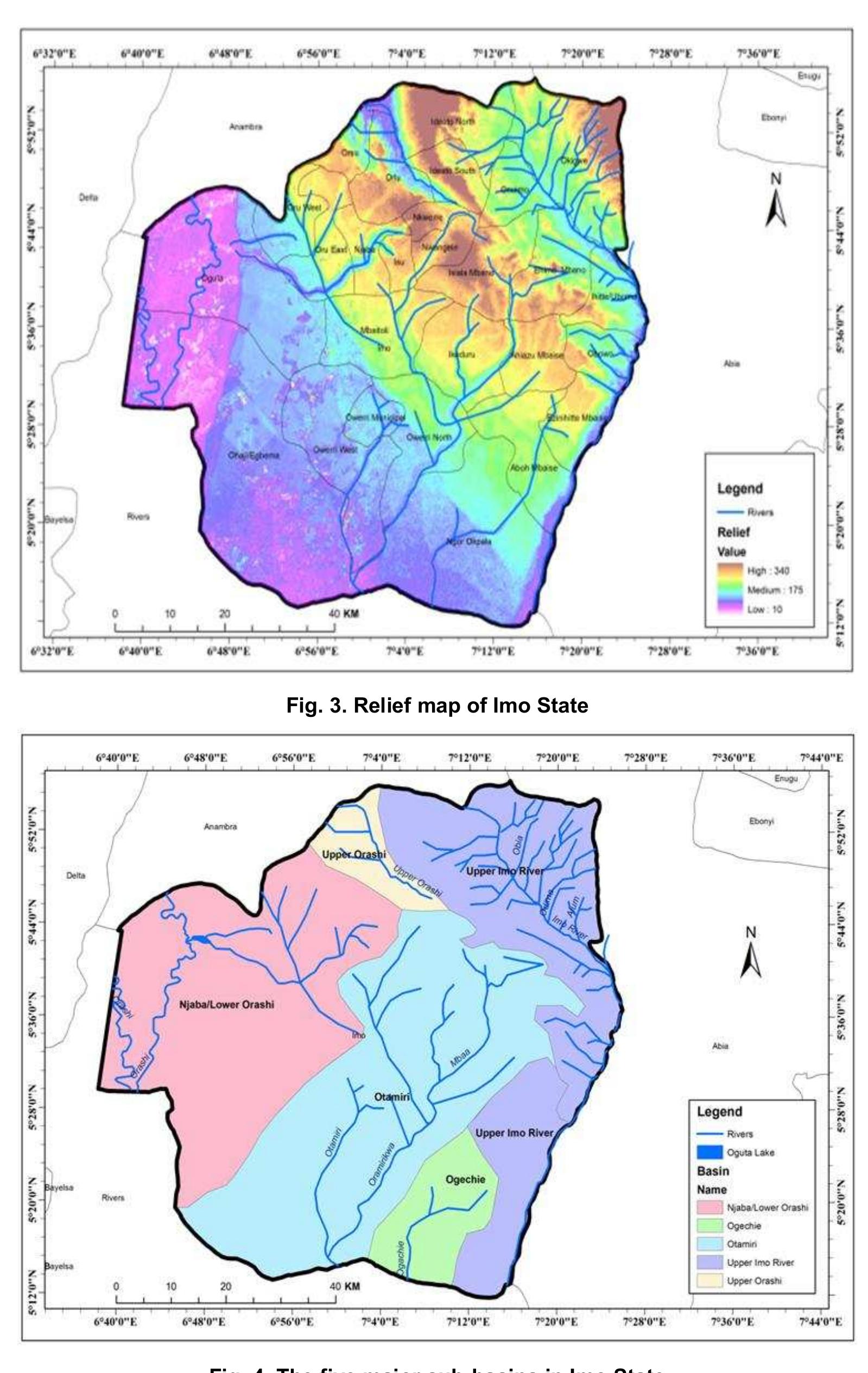 Figure 3 - from Drainage Morphology of Imo Basin in the
