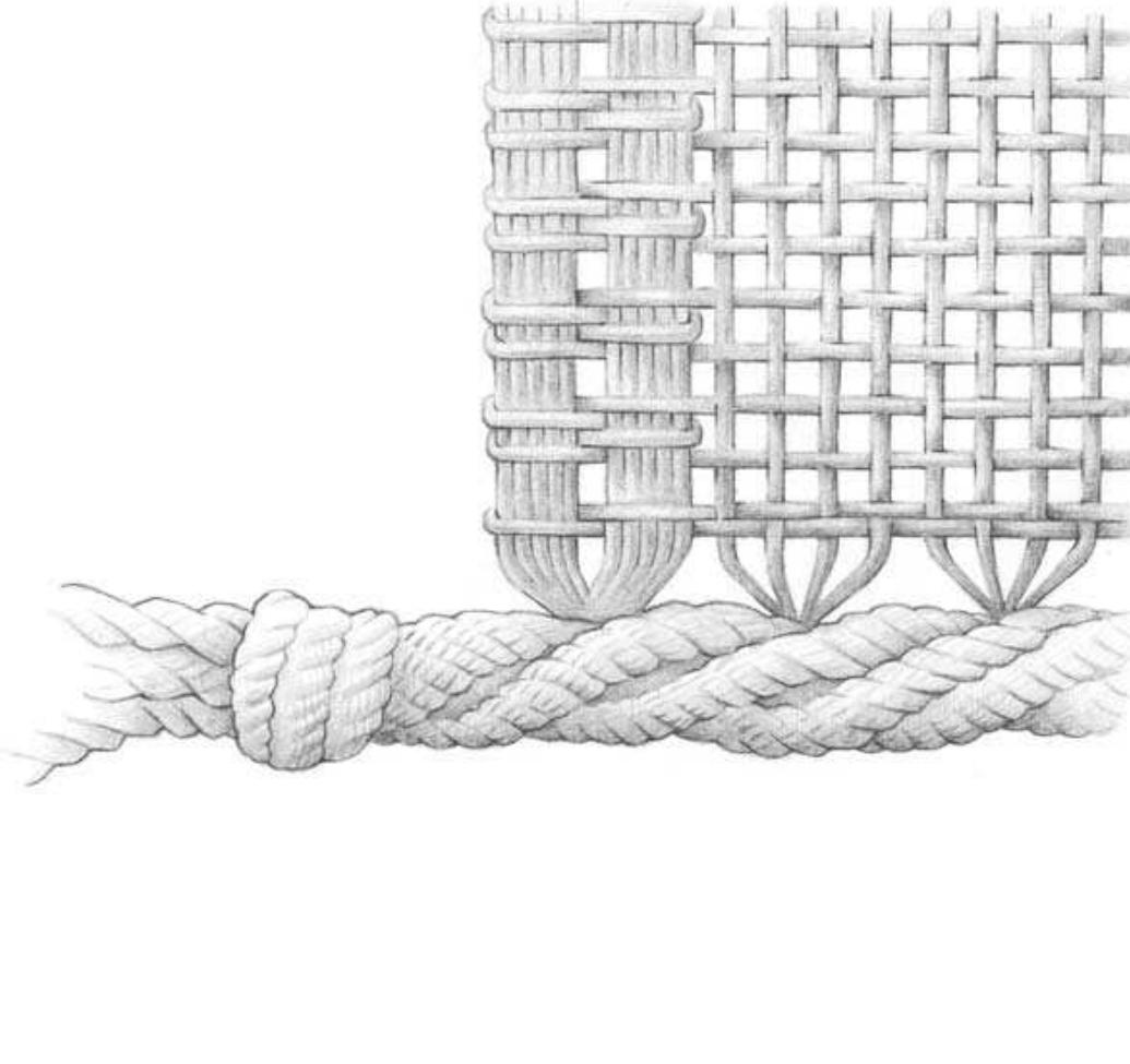 | (left) the selvage (gapsidum) and the selvage cord (based