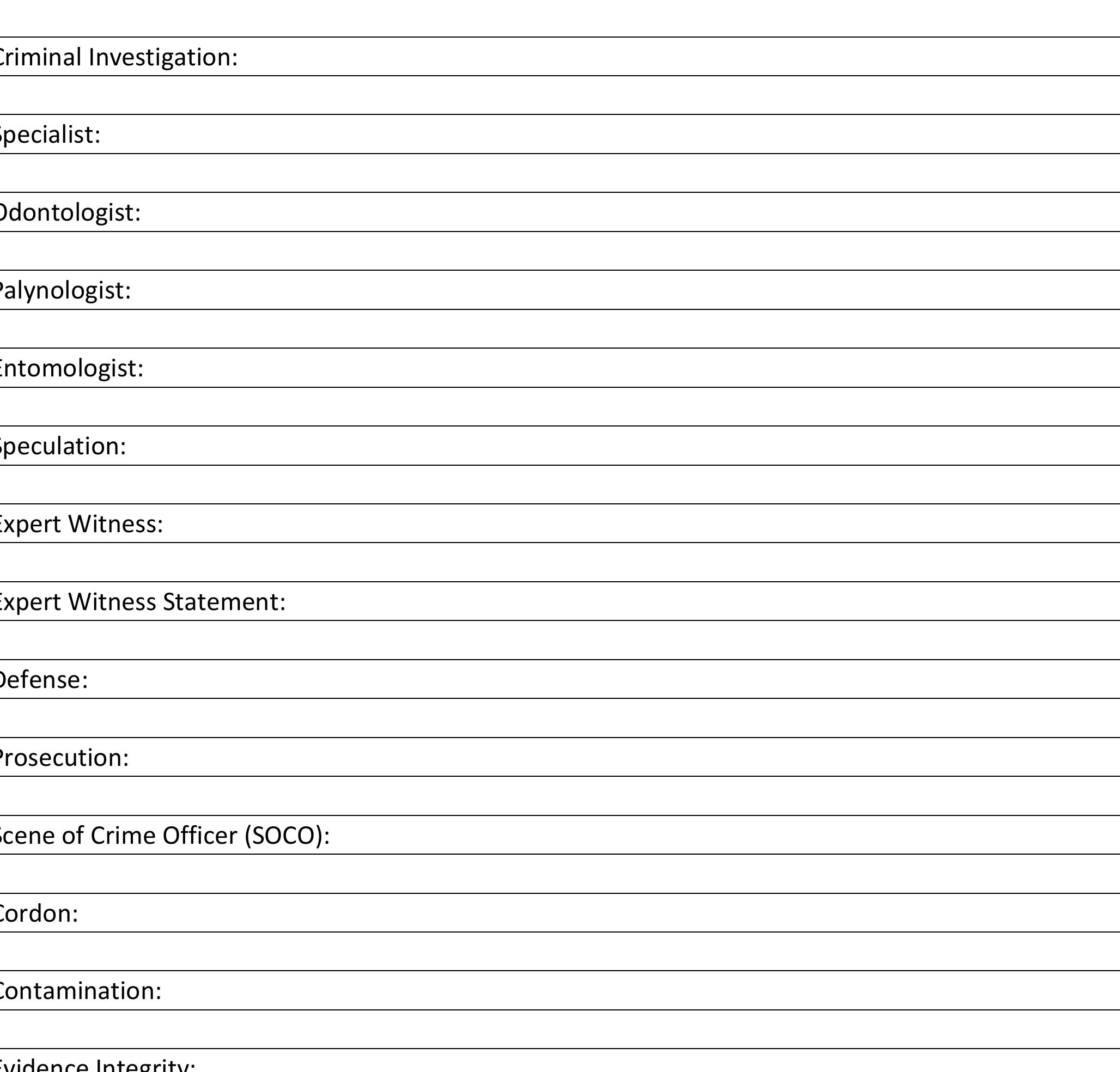 (PDF) Introduction to Forensic Science