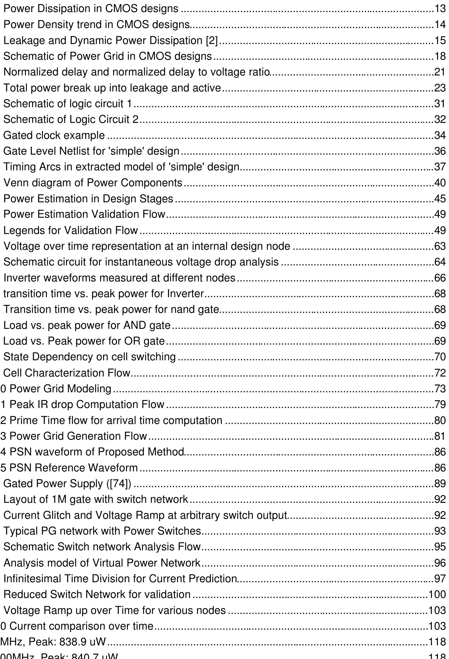 Table 2 - Power Grid Analysis in VLSI Designs