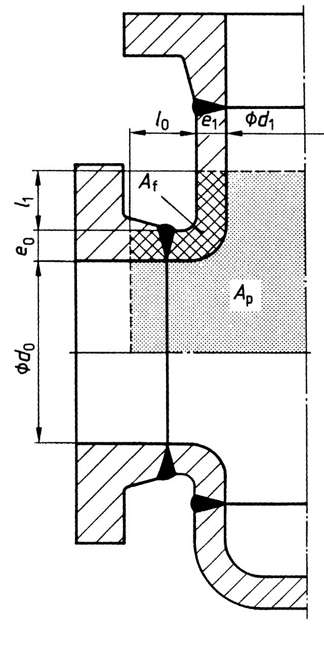 example of an end connection flanges shall not to be taken