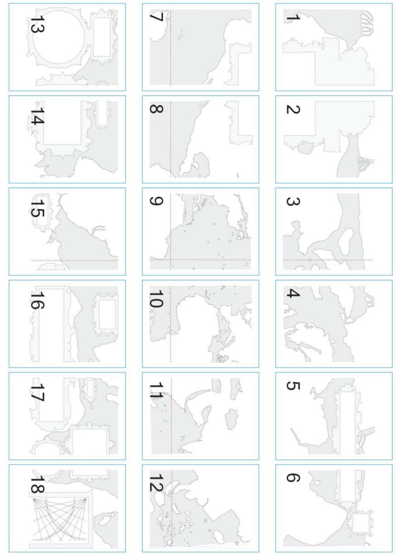 -1: sheets of a complete mercator world map
