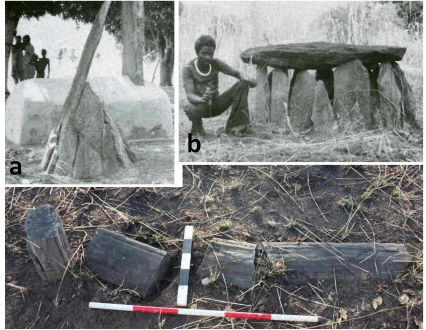 Examples of monolithic ‘grave markers’ in south sudan: (a—b)