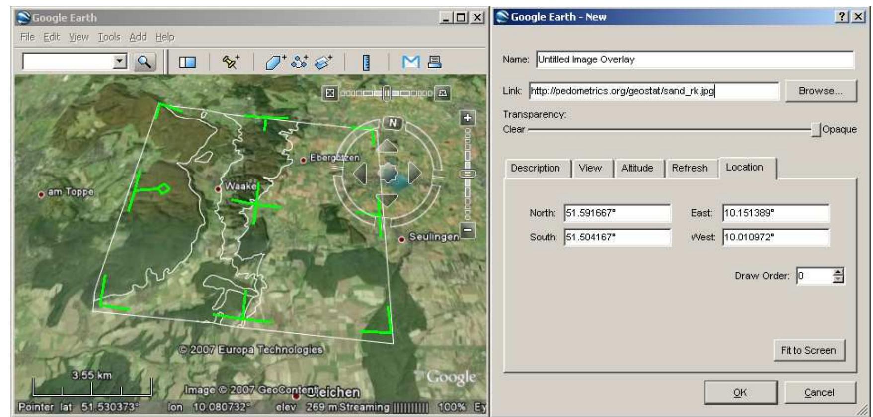 14: preparation of the image ground overlays using the