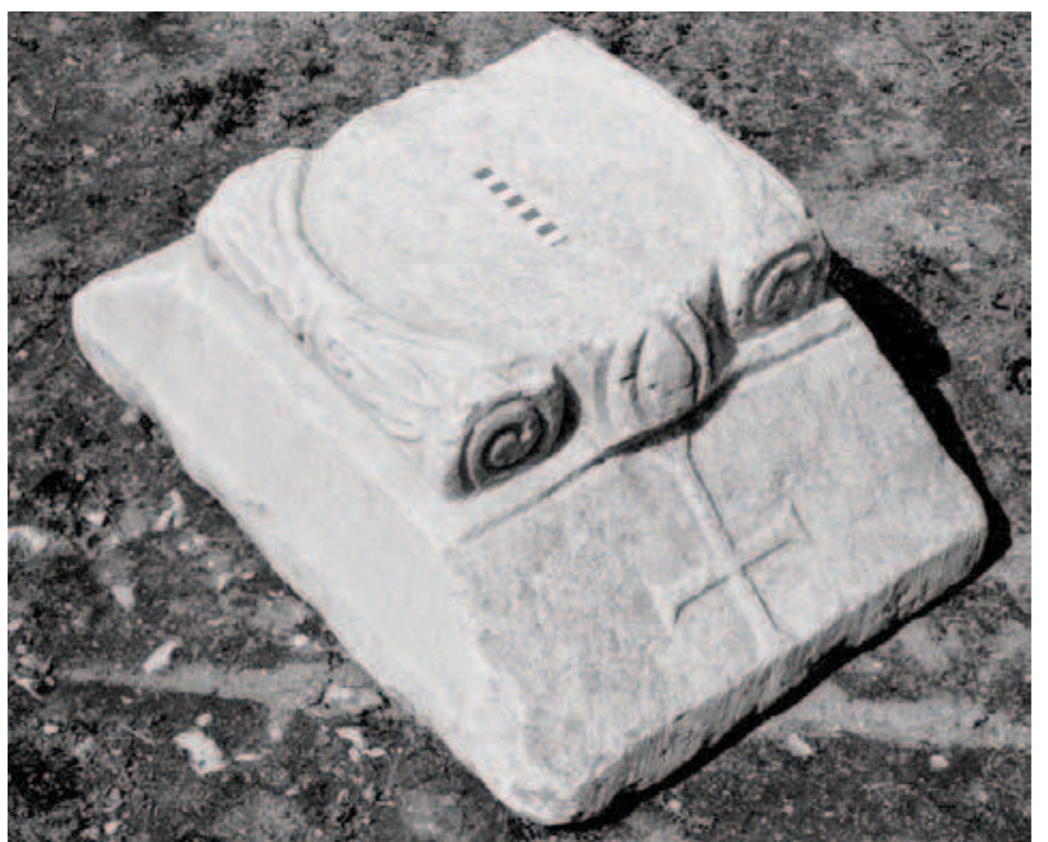 Amorium. ionic impost capital (t529) with masons’ mark,
