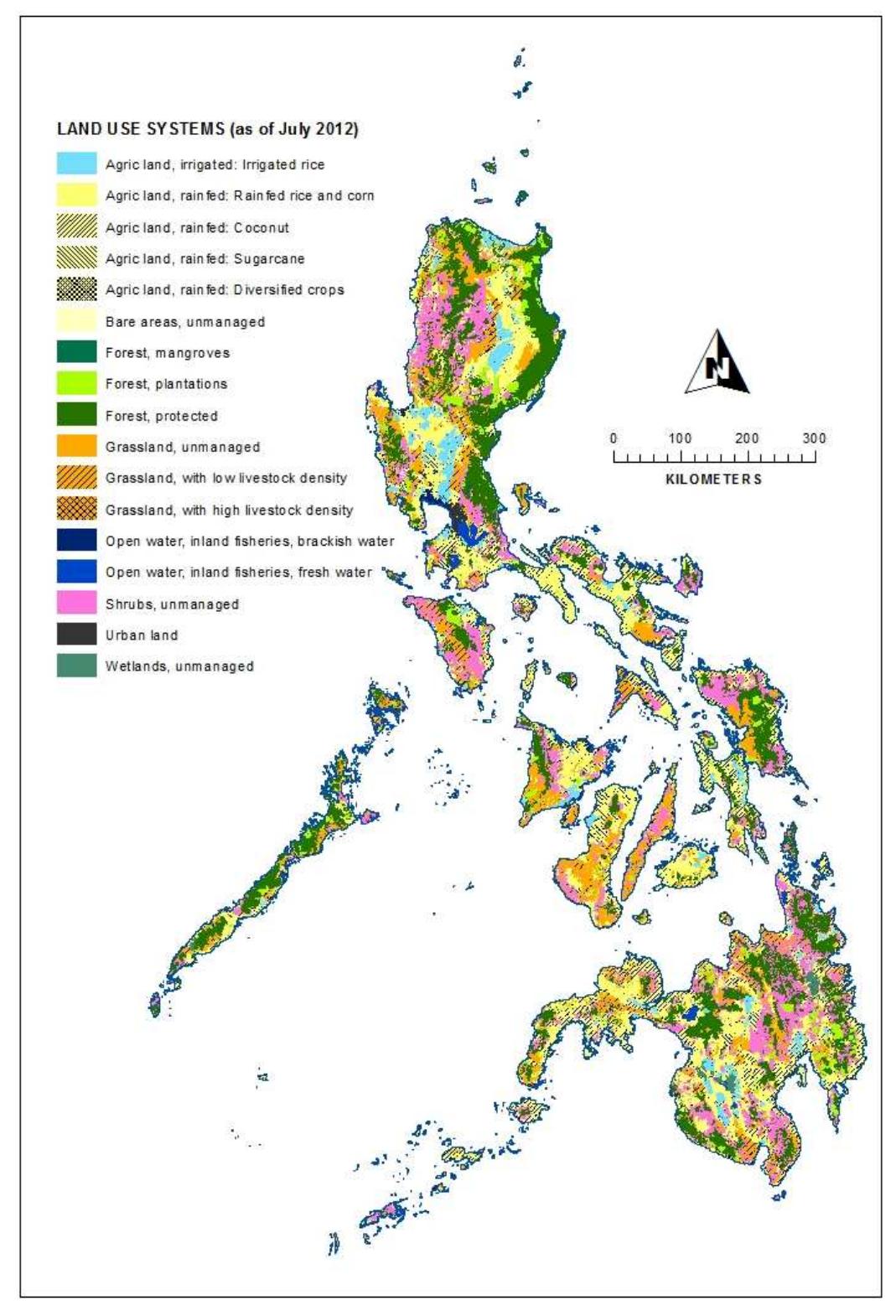 2003 philippine land cover map by namria)