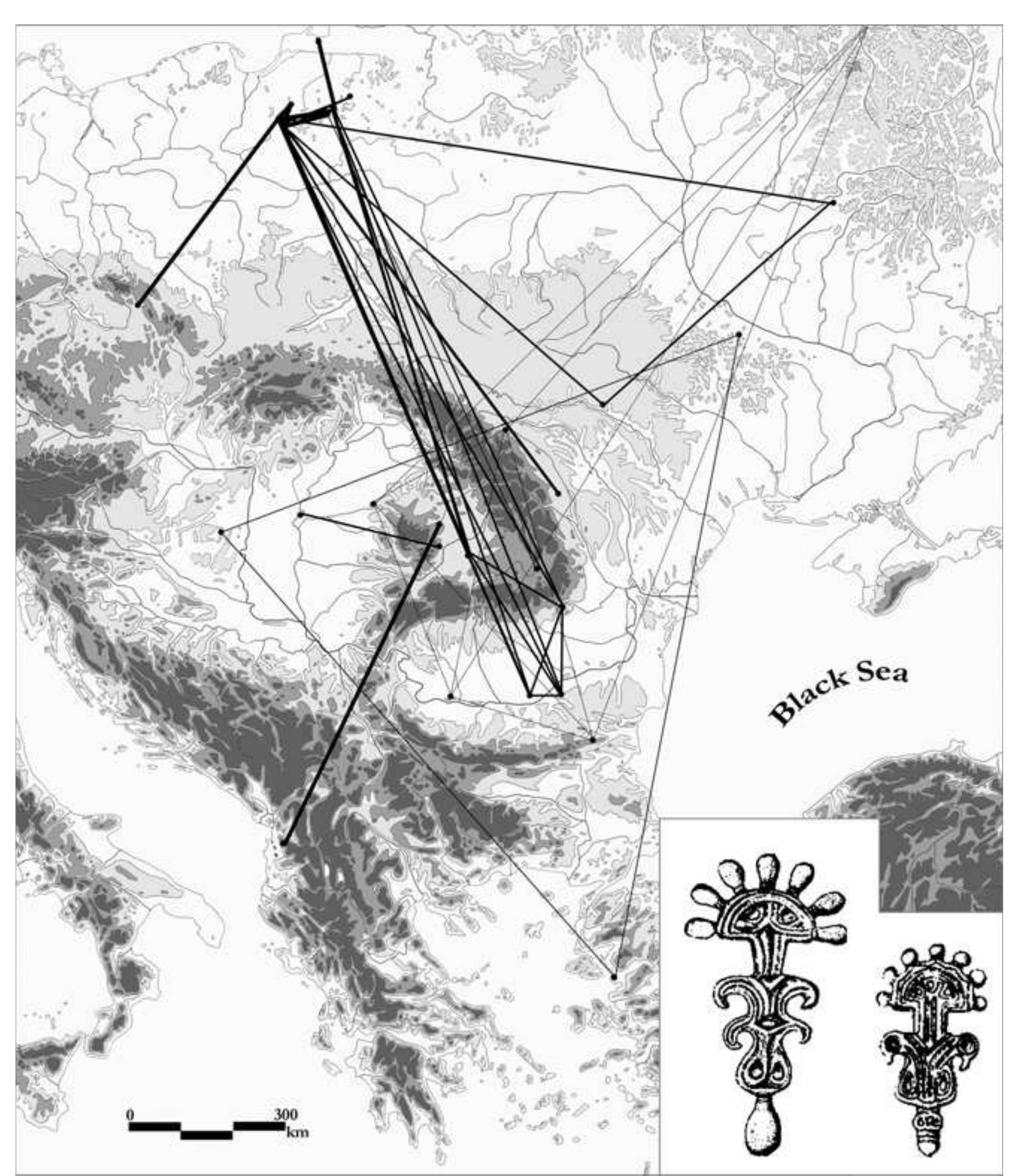 Plotting of the nearest-neighbor similarity of 55 fibulae of
