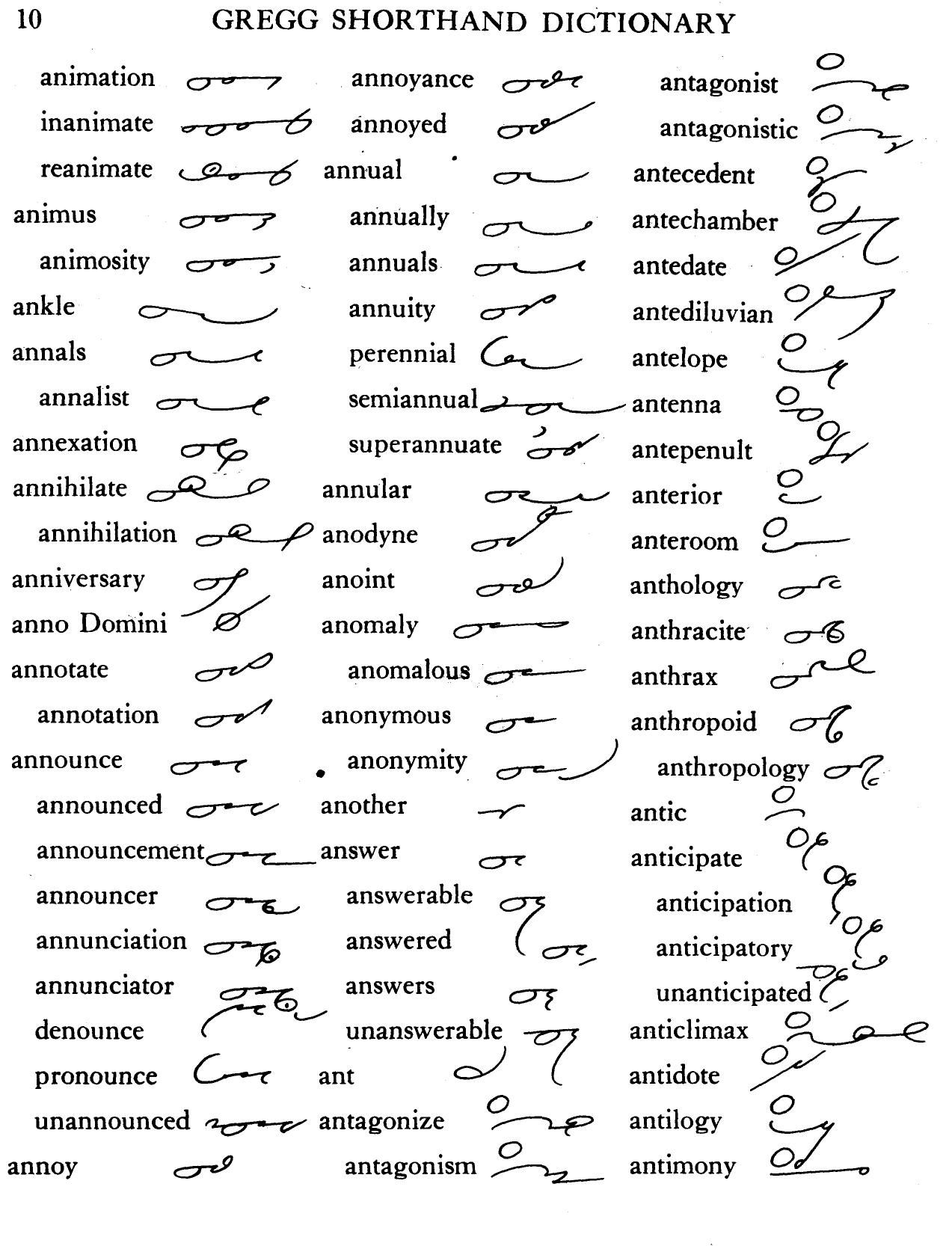 (PDF) Gregg Shorthand Dictionary