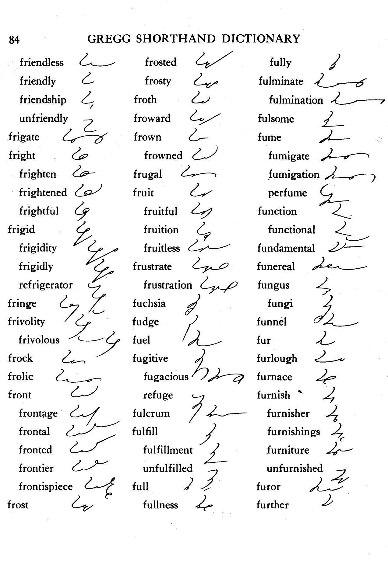 (PDF) Gregg Shorthand Dictionary