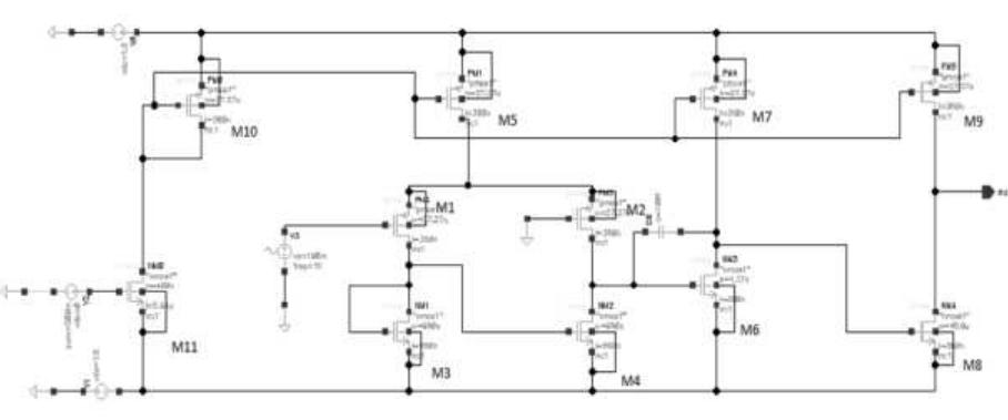 Basic non-inverting comparator symbol the circuit diagram is