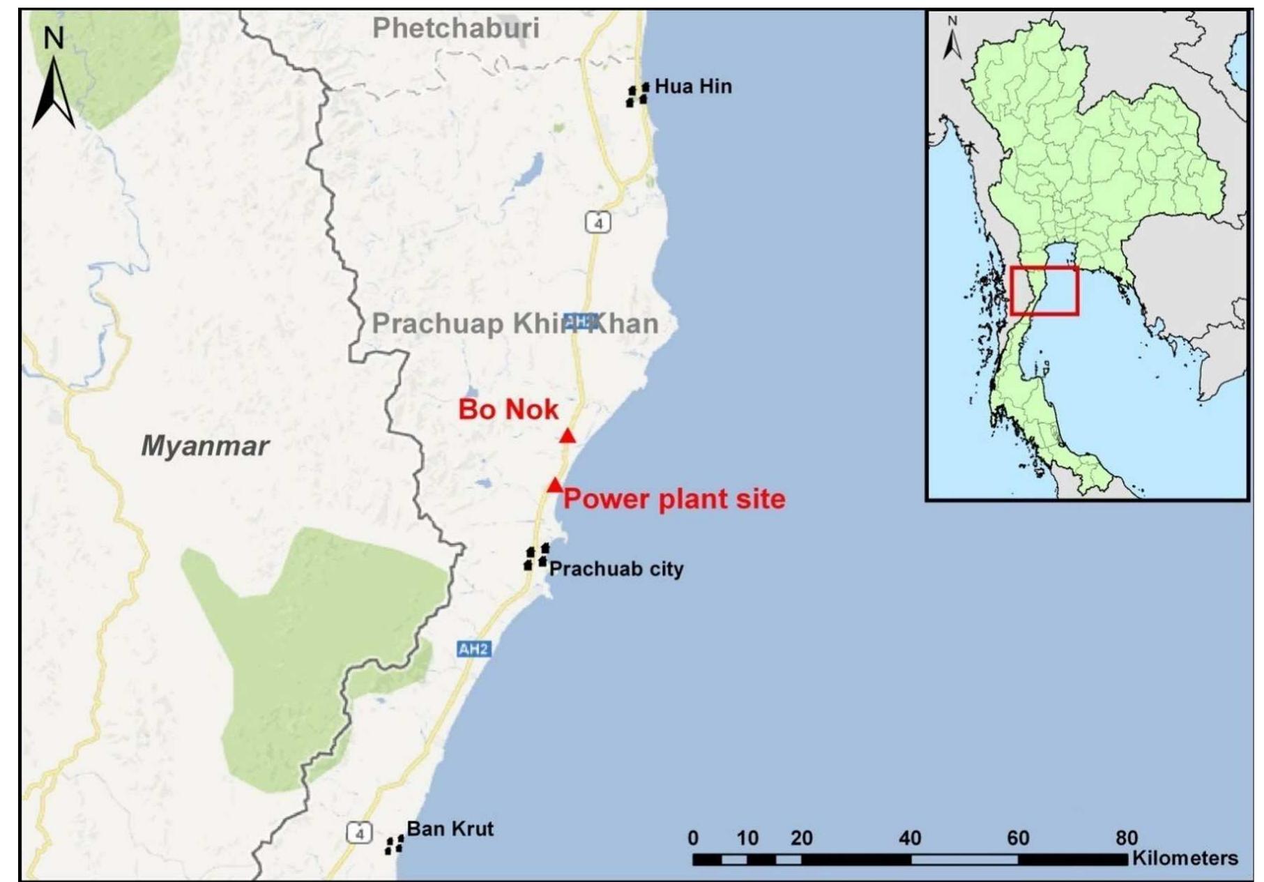 Map showing the location of bo nok sub-district. source: