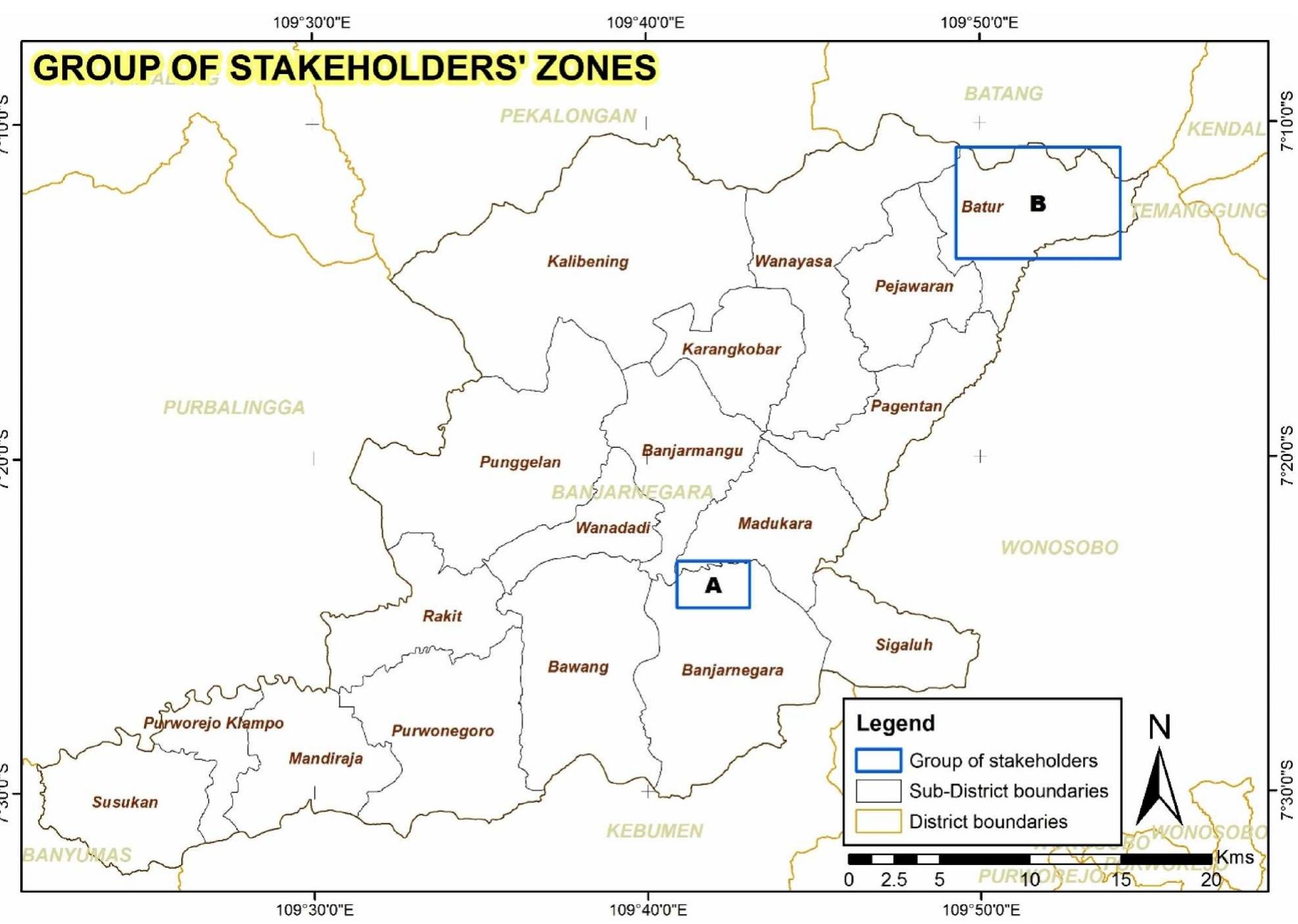 26. group of stakeholders’ zones’ map management. the map