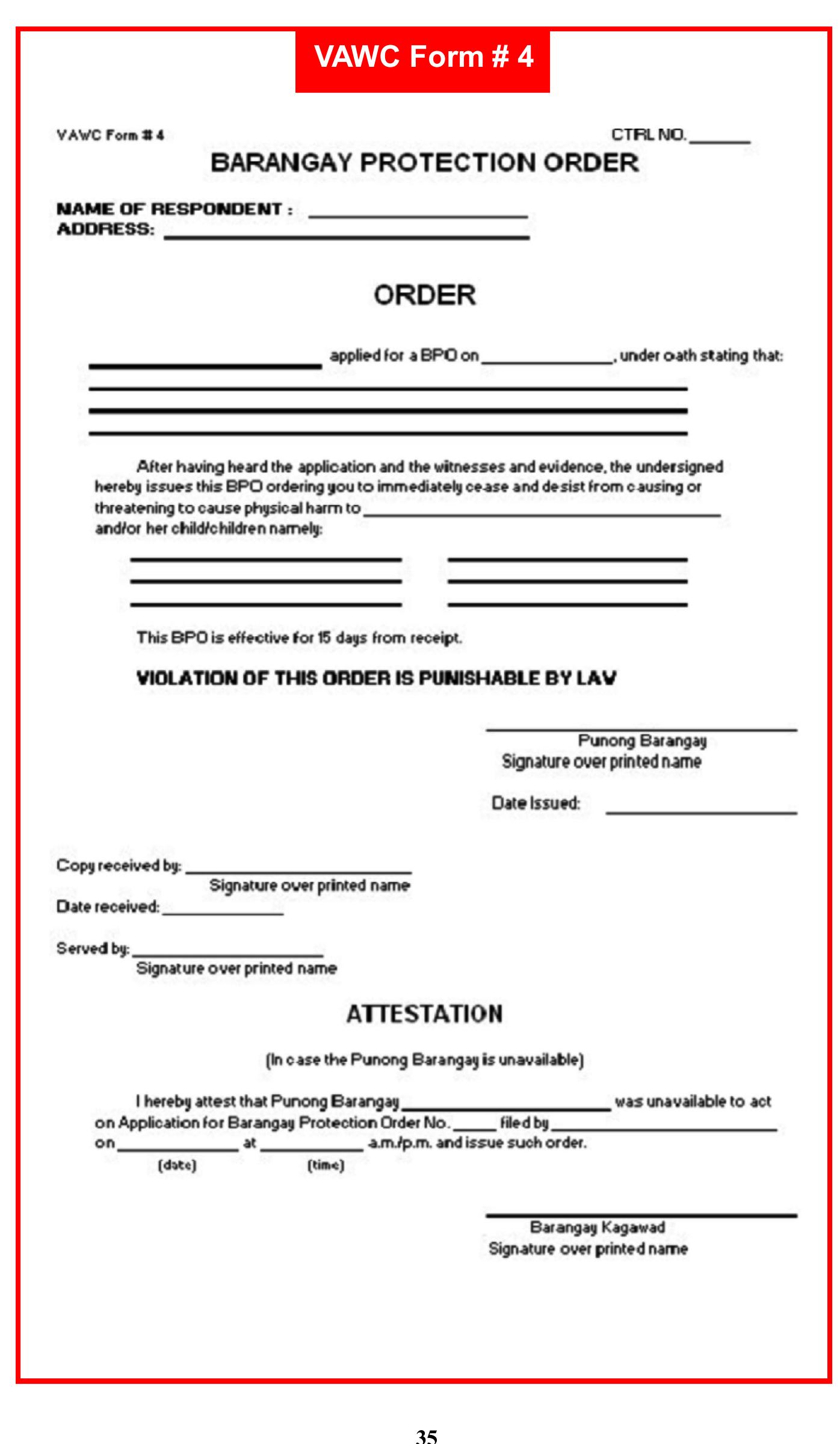 Figure 7 - PRIMER ON BARANGAY PROTECTION ORDER