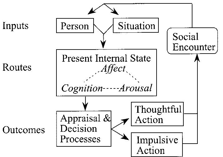 The general aggression model. main pathways are linked by