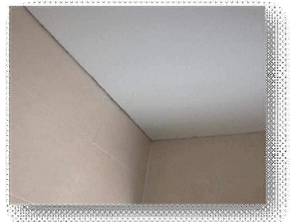 E. false ceiling - gap between ceiling and wall why did it