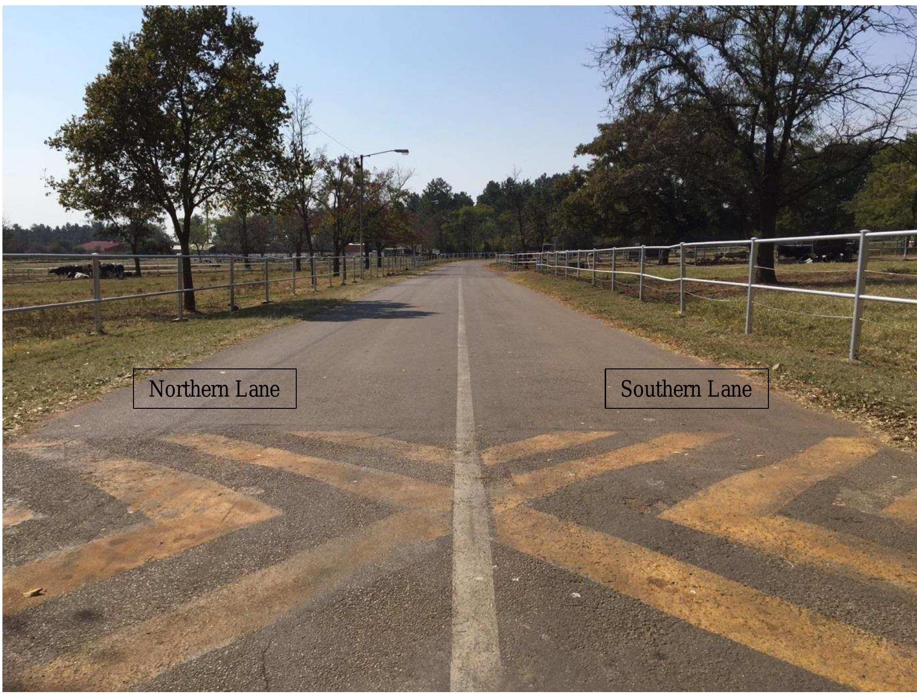 To determine the grade of the road, measurements of
