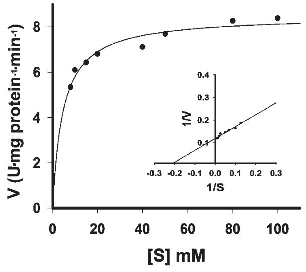 Saturation curves of insoluble acid invertase from pisum