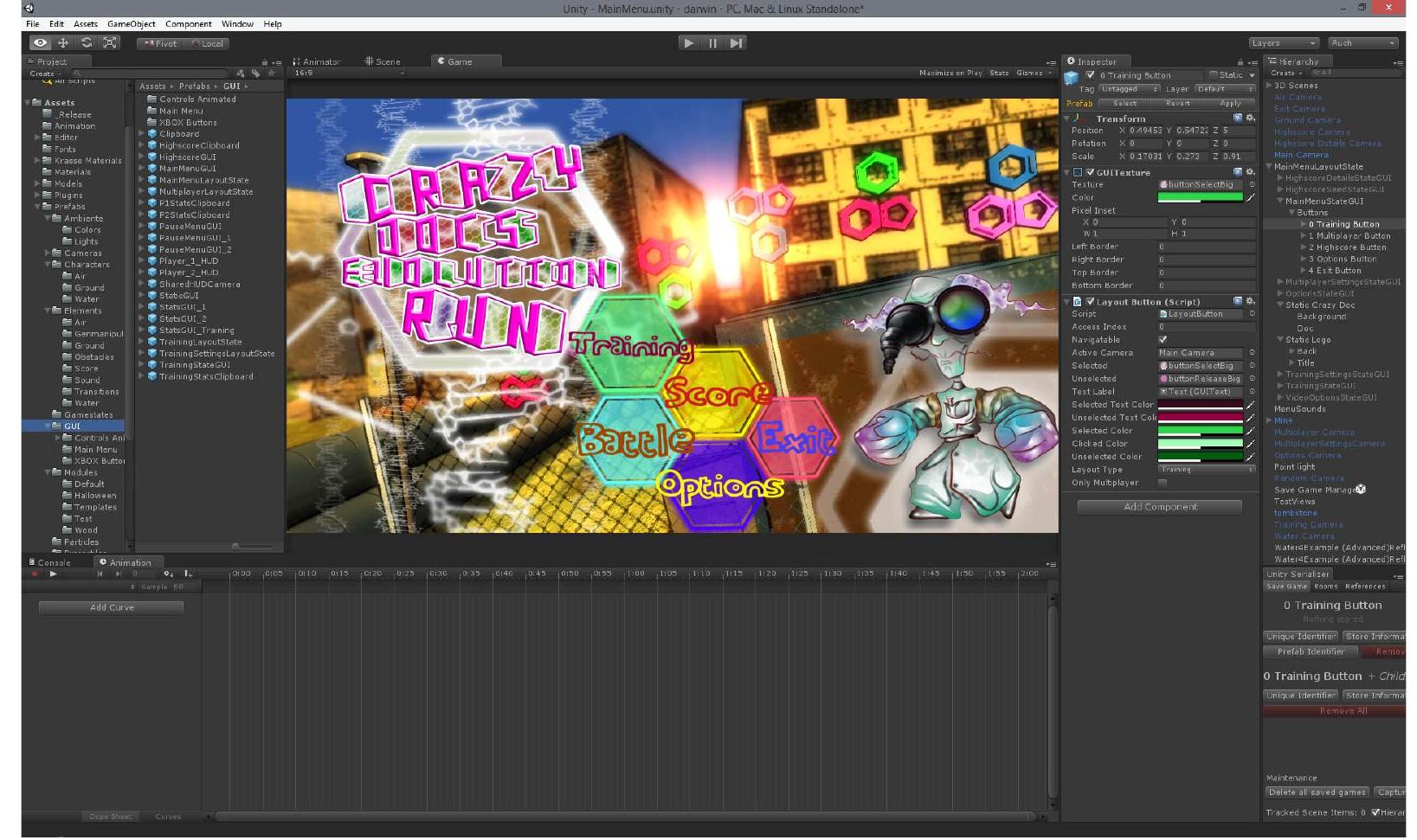 1: user interface design with unity, showcased with the game