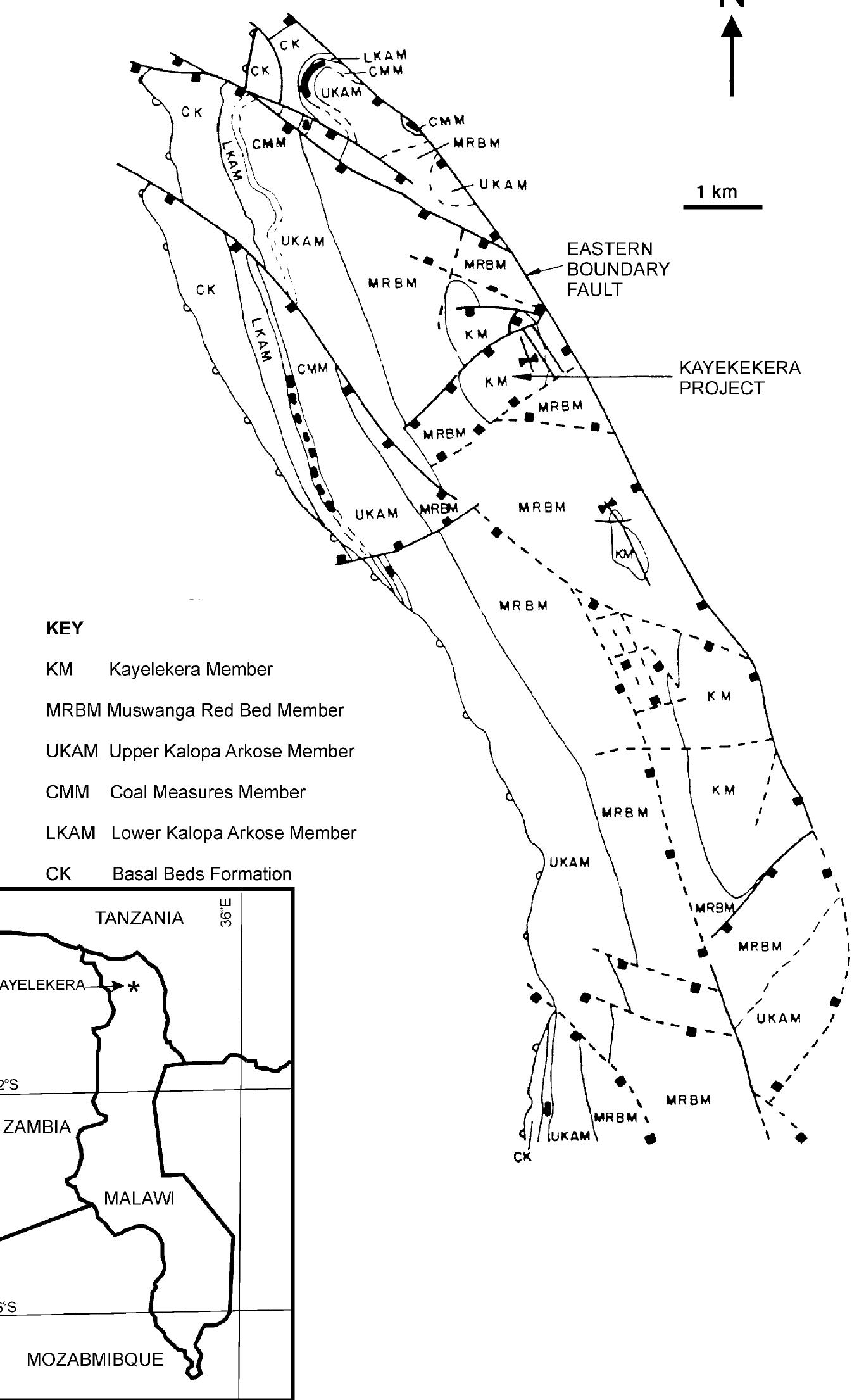 1 geological map of the northern part of the north rhukuru